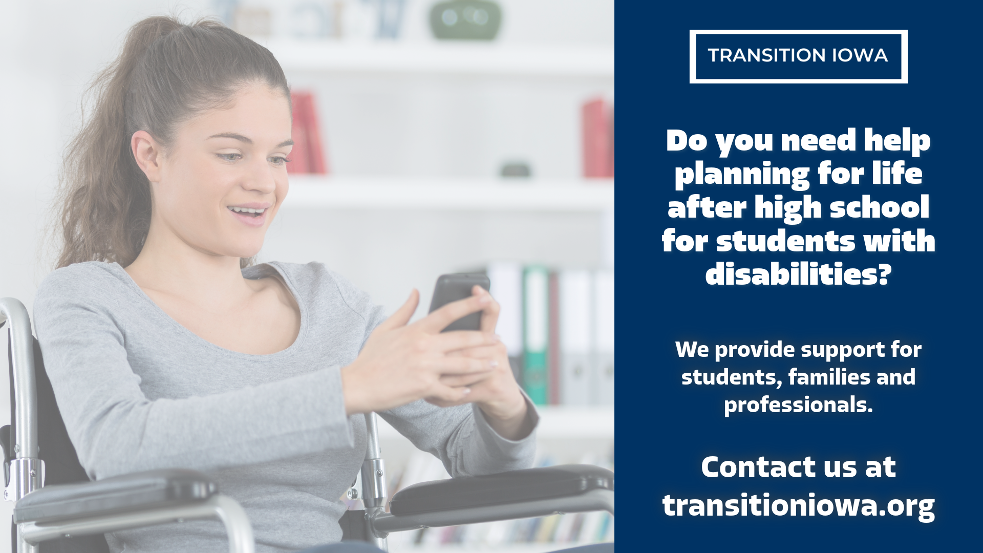 Contact Transition Iowa – ASK Resource Center Support