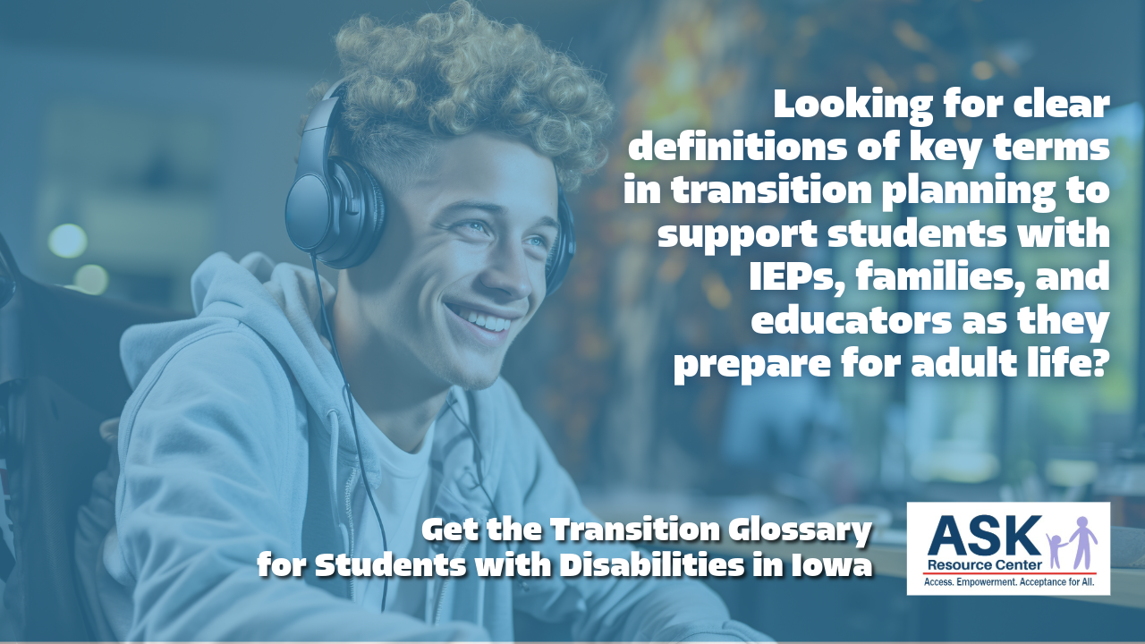 Transition Glossary for Students with Disabilities | Iowa